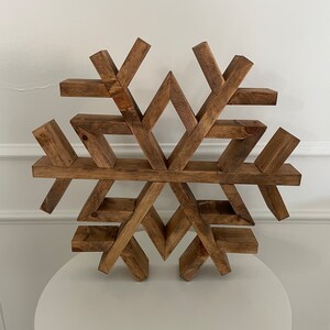 20 Rustic Wooden Snowflake, Farmhouse Snowflake Decor, Christmas Wooden ...