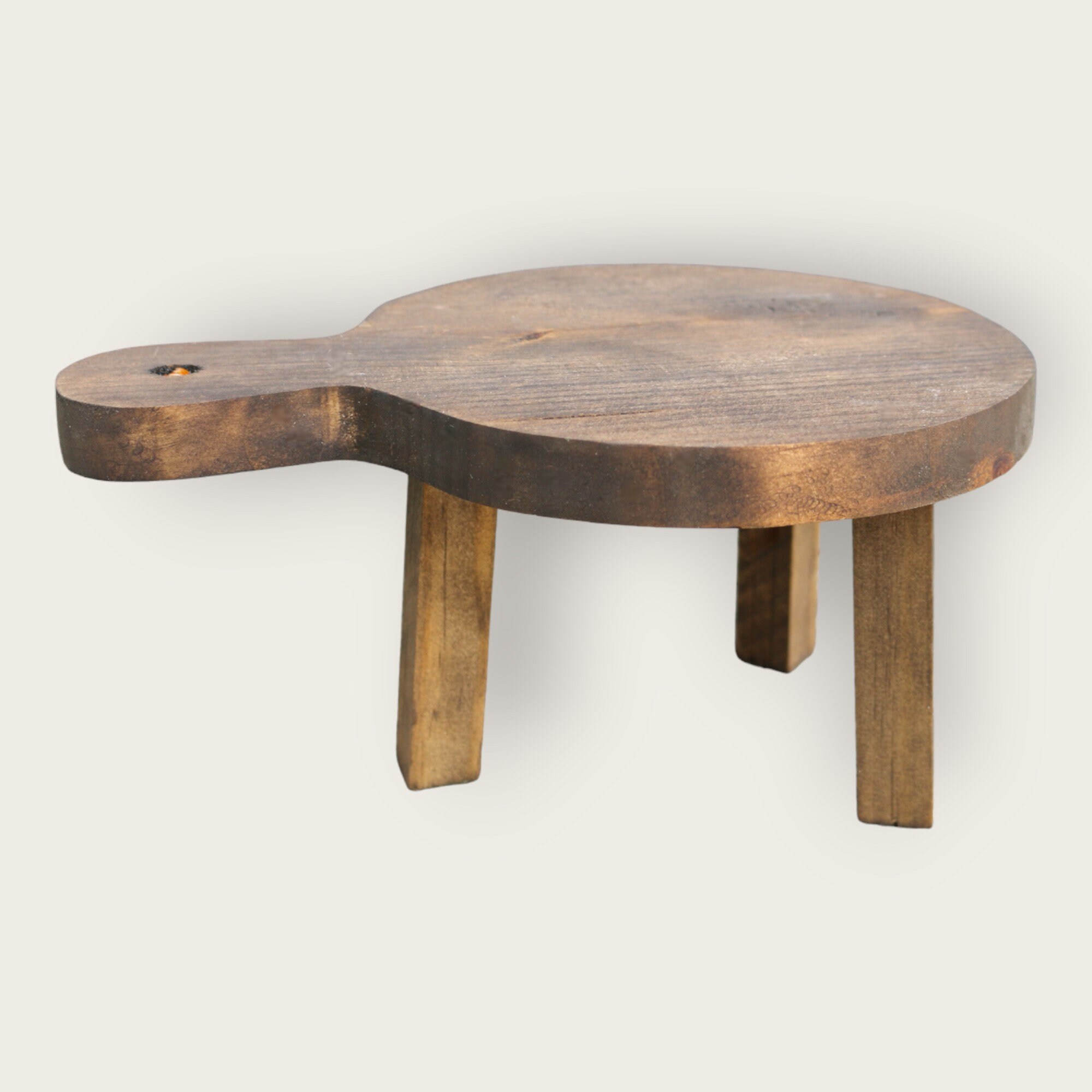 Round Wood Pedestal Riser, Wood Riser Stand for Home Decor, Round Wood ...