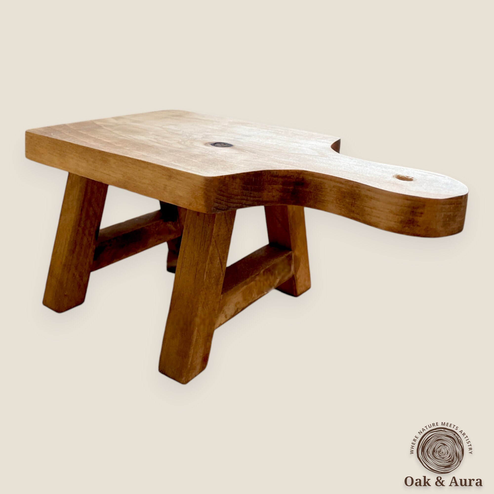 Farmhouse Wood Pedestal Stand, Wood Riser Stand for Home Decor, Trendy ...