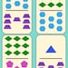 2 Sets of Printable Domino Cards-original and With Geometric Shapes ...