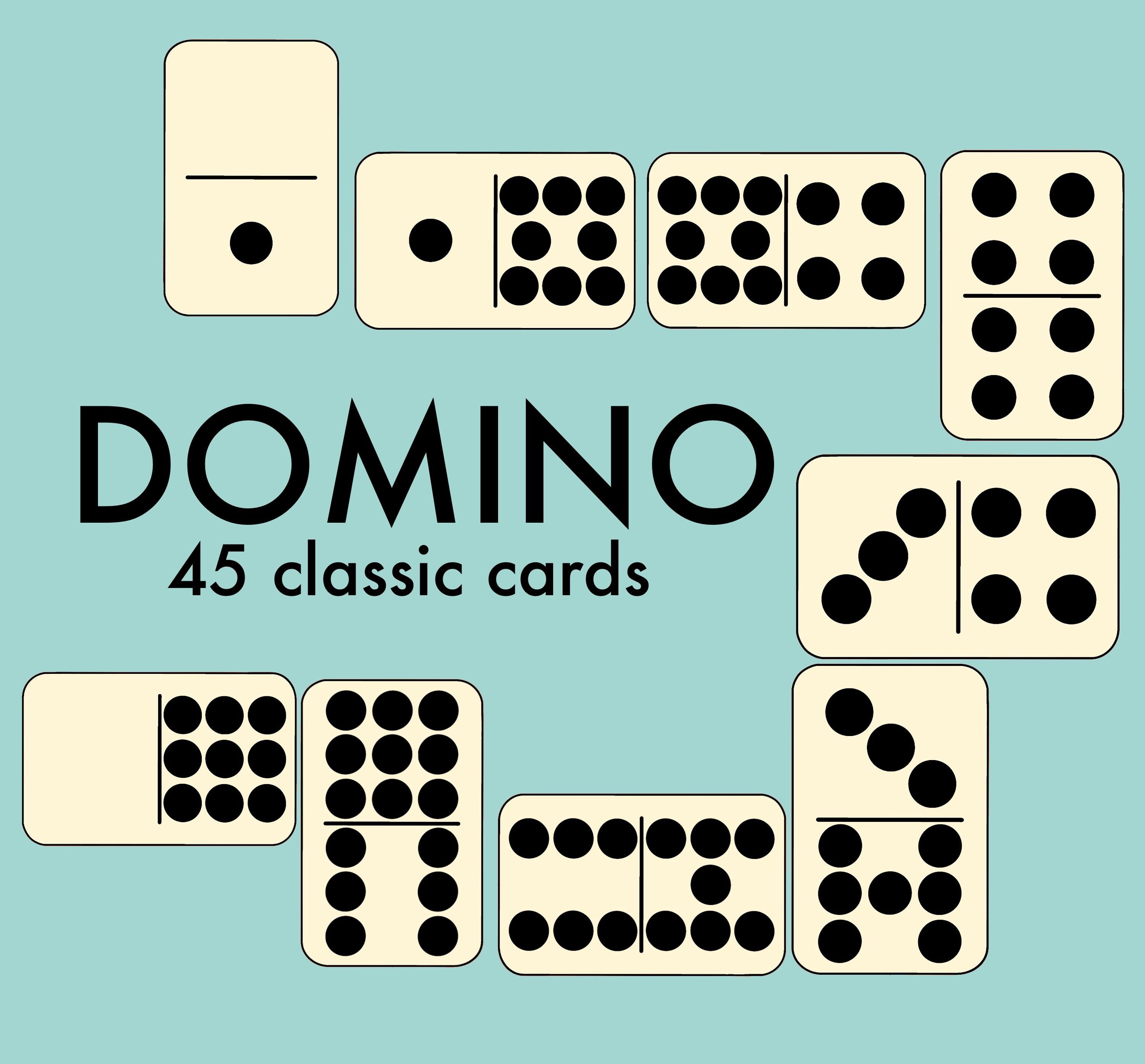 2 Sets of Printable Domino Cards-original and With Geometric Shapes ...