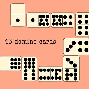 2 Sets of Printable Domino Cards-original and With Geometric Shapes ...