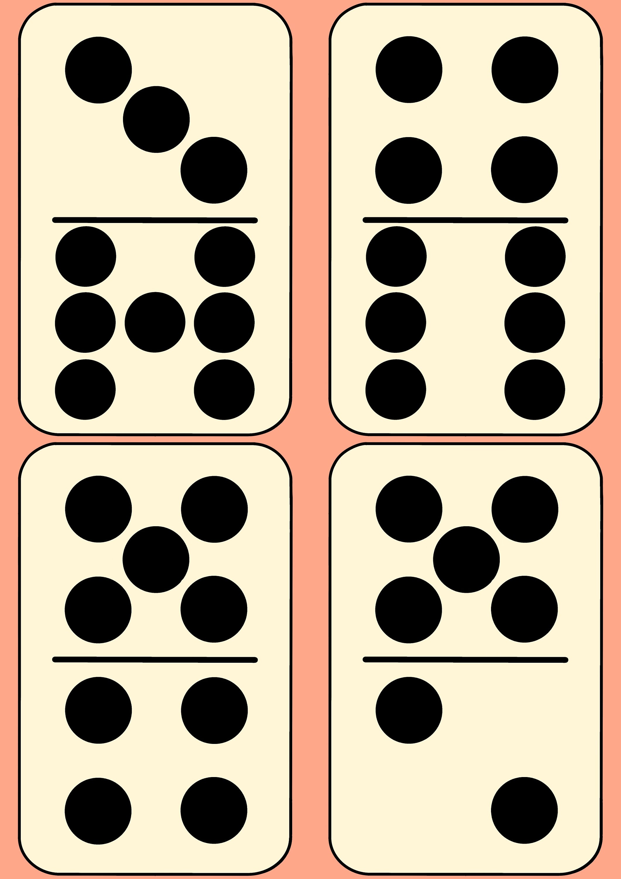 2 Sets of Printable Domino Cards-original and With Geometric Shapes ...