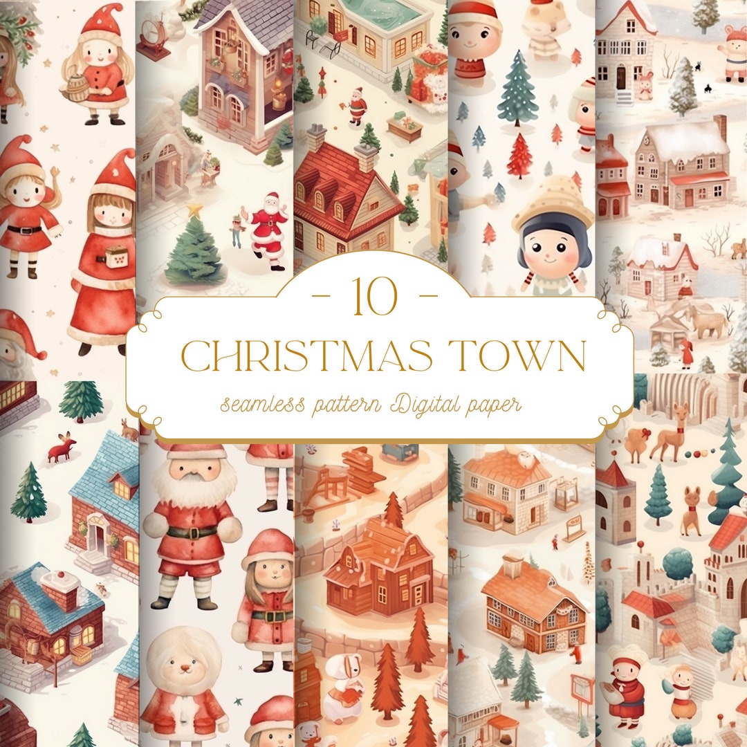 Christmas Seamless Pattern Christmas Digital Pattern - Etsy