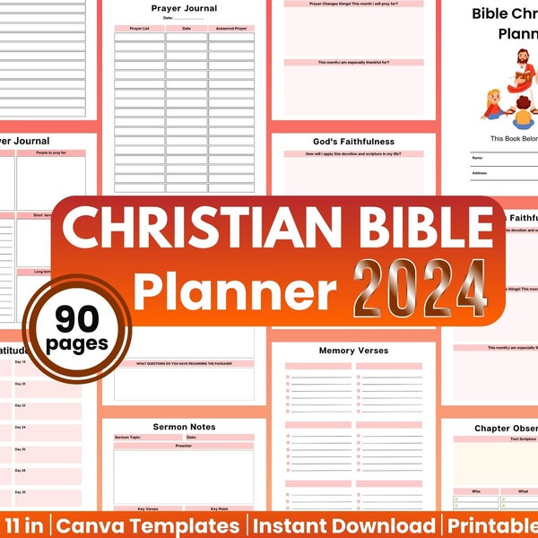 2024 Christian Planner - Etsy