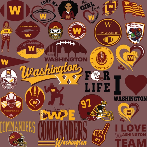 Washington Commander Svg - Etsy