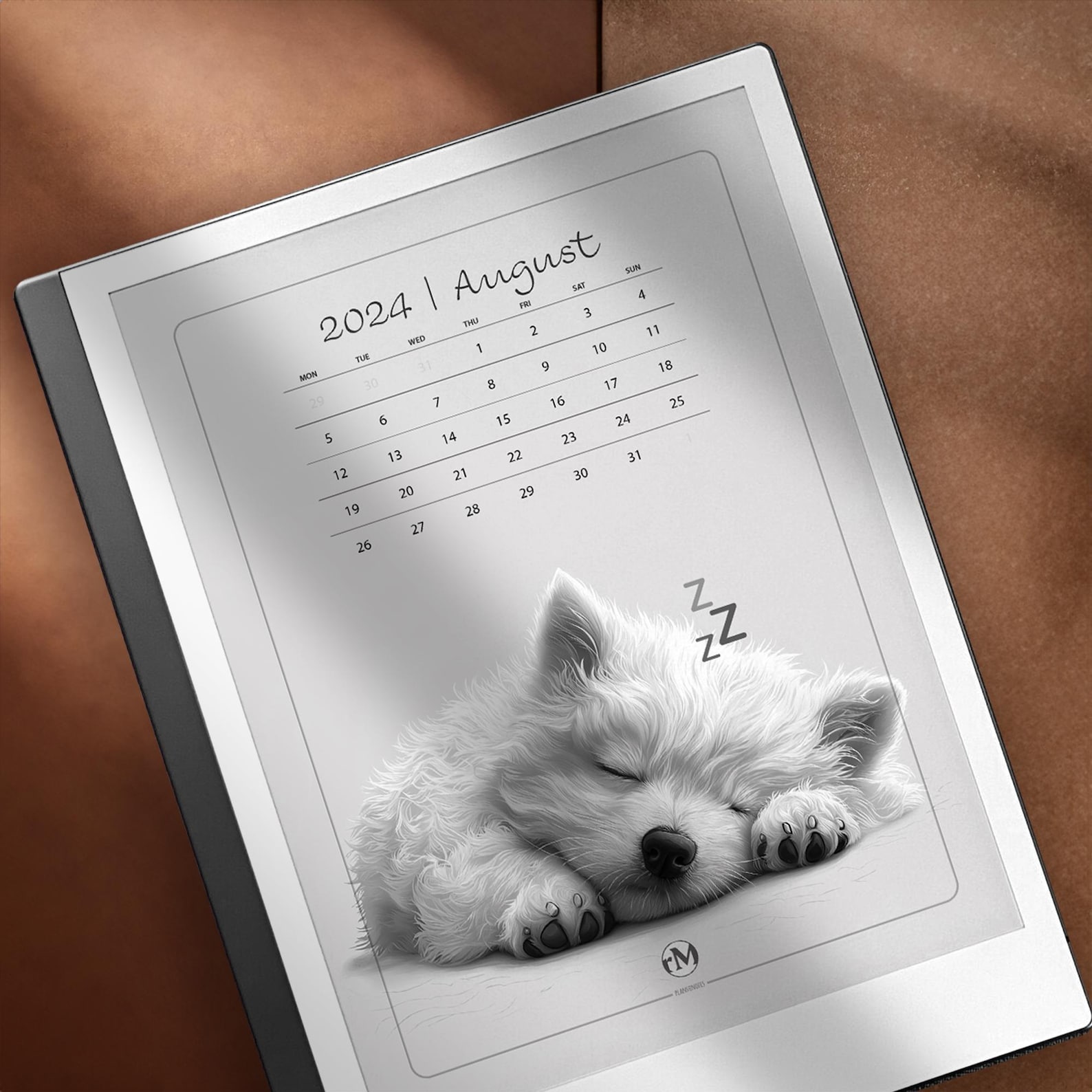Remarkable 2 Sleep Screen Cute Animals With Monthly Calendars Cute and ...