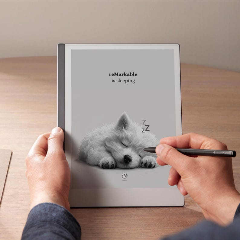 Remarkable 2 Custom Sleep Screen - Sleeping Puppy | Personalize Your E ...