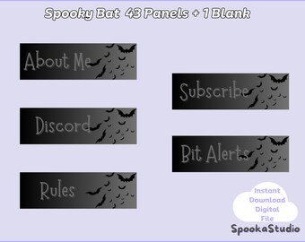 Purple Bat Wing Panels 38 Twitch Panels - Etsy
