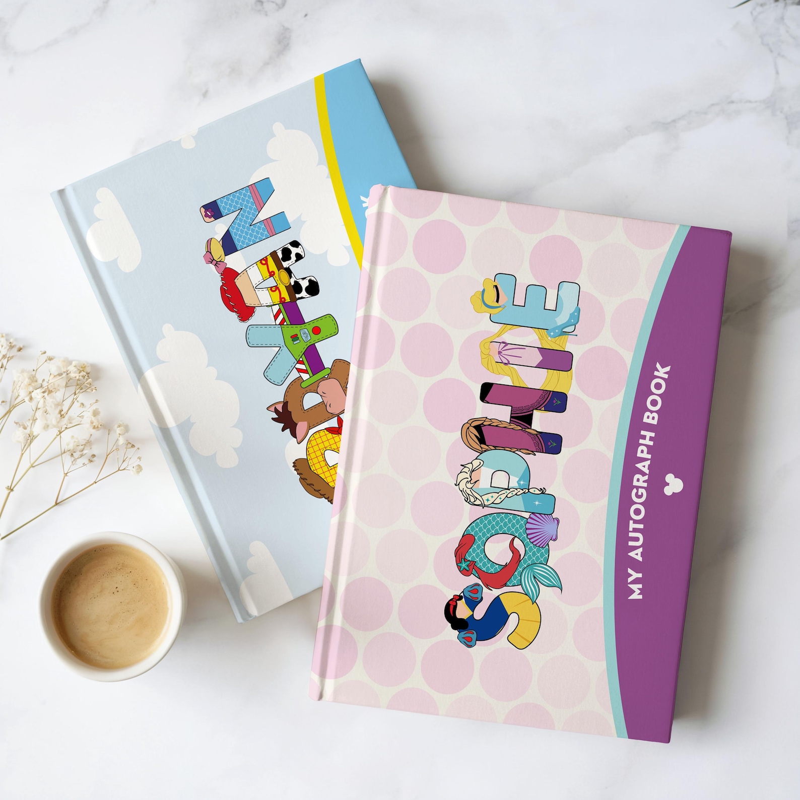 Personalized Autograph Book | Custom Name Character Signatures | Disney ...