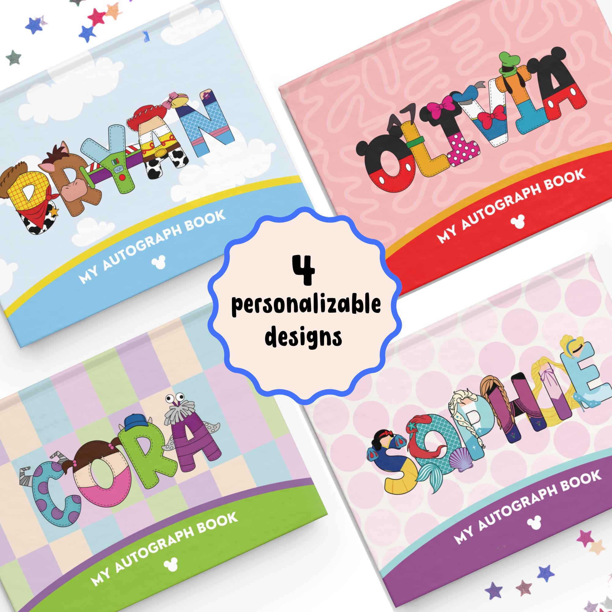 Personalized Autograph Book | Custom Name Character Signatures | Disney ...