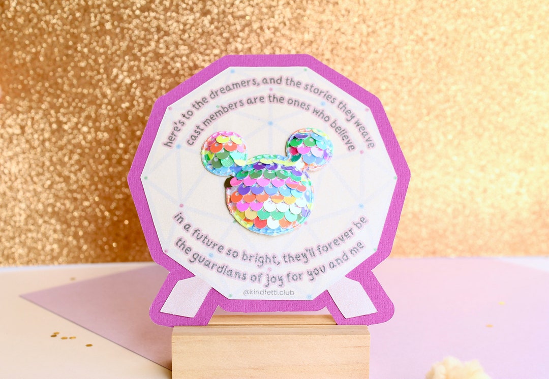 Epcot Pixie Dust Card, Cast Member Gift, CM Poem, WDW Gratitude, Magical Vacation, Mickey Token ...