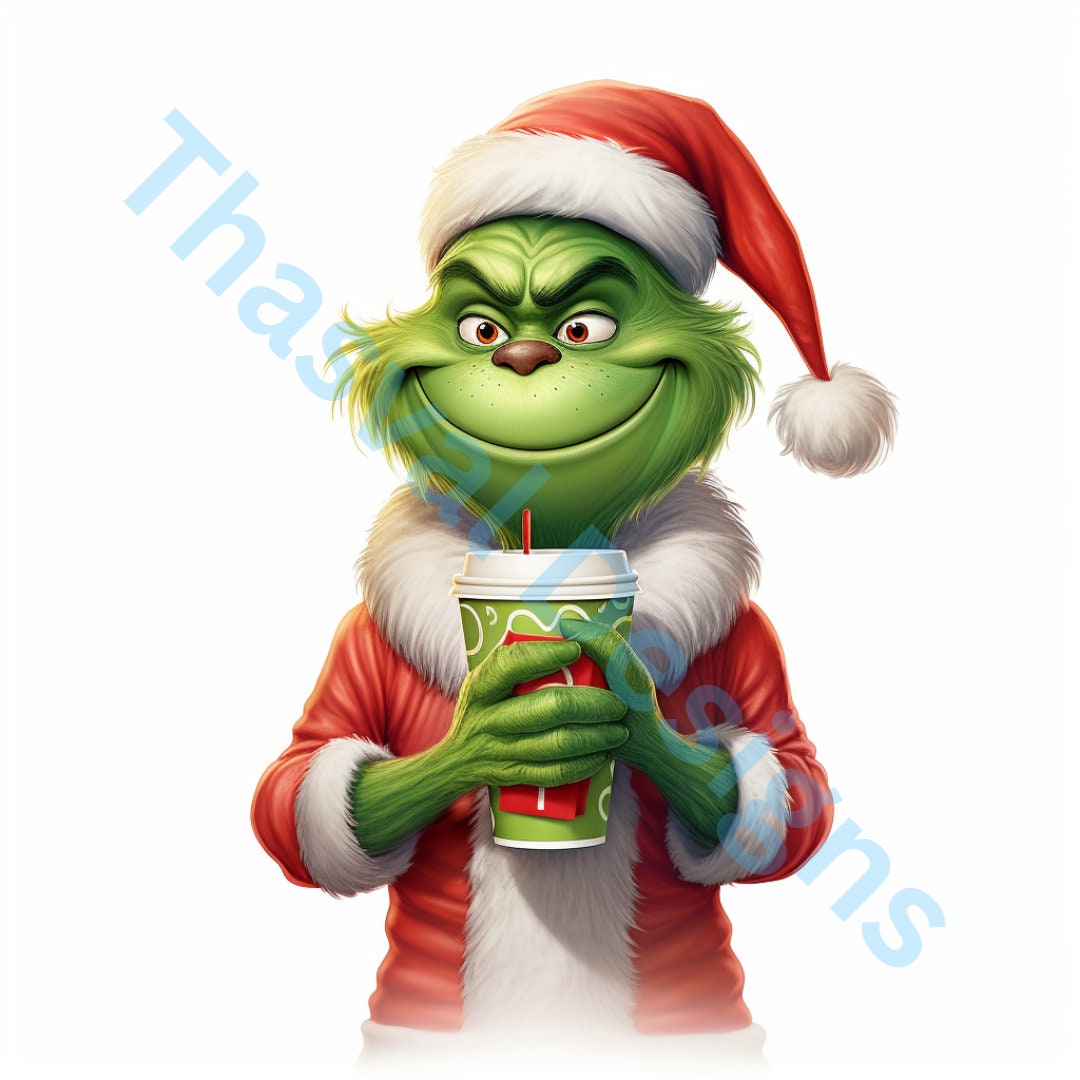 Grinch Christmas Pngs: Mischievous Coffee Grinchmas (digital Download ...