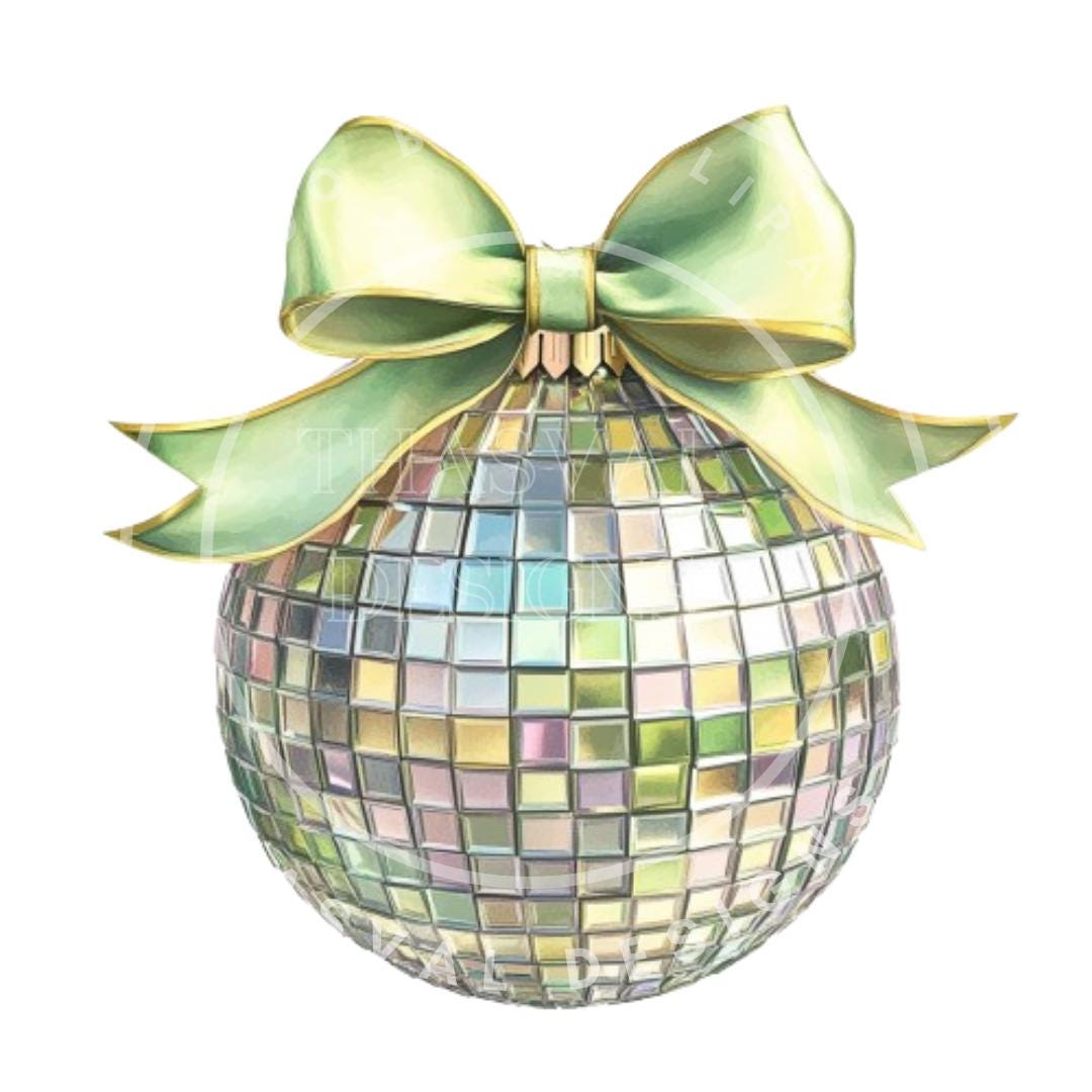 Disco Ball Clipart, 7 High-quality Pngs, New Year PNG, Coquette PNG ...