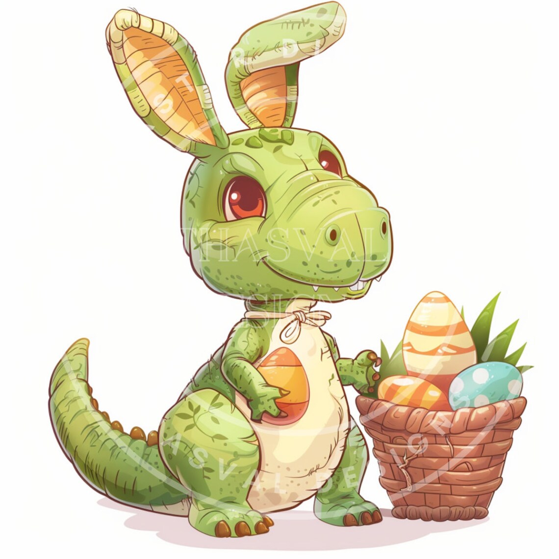 Easter Dinosaur Clipart, 8 High-quality Pngs, Dinosaur T Rex Easter PNG, Funny Easter Png, Cute ...