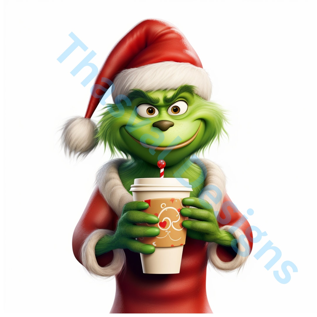 Grinch Christmas Pngs: Mischievous Coffee Grinchmas (digital Download ...