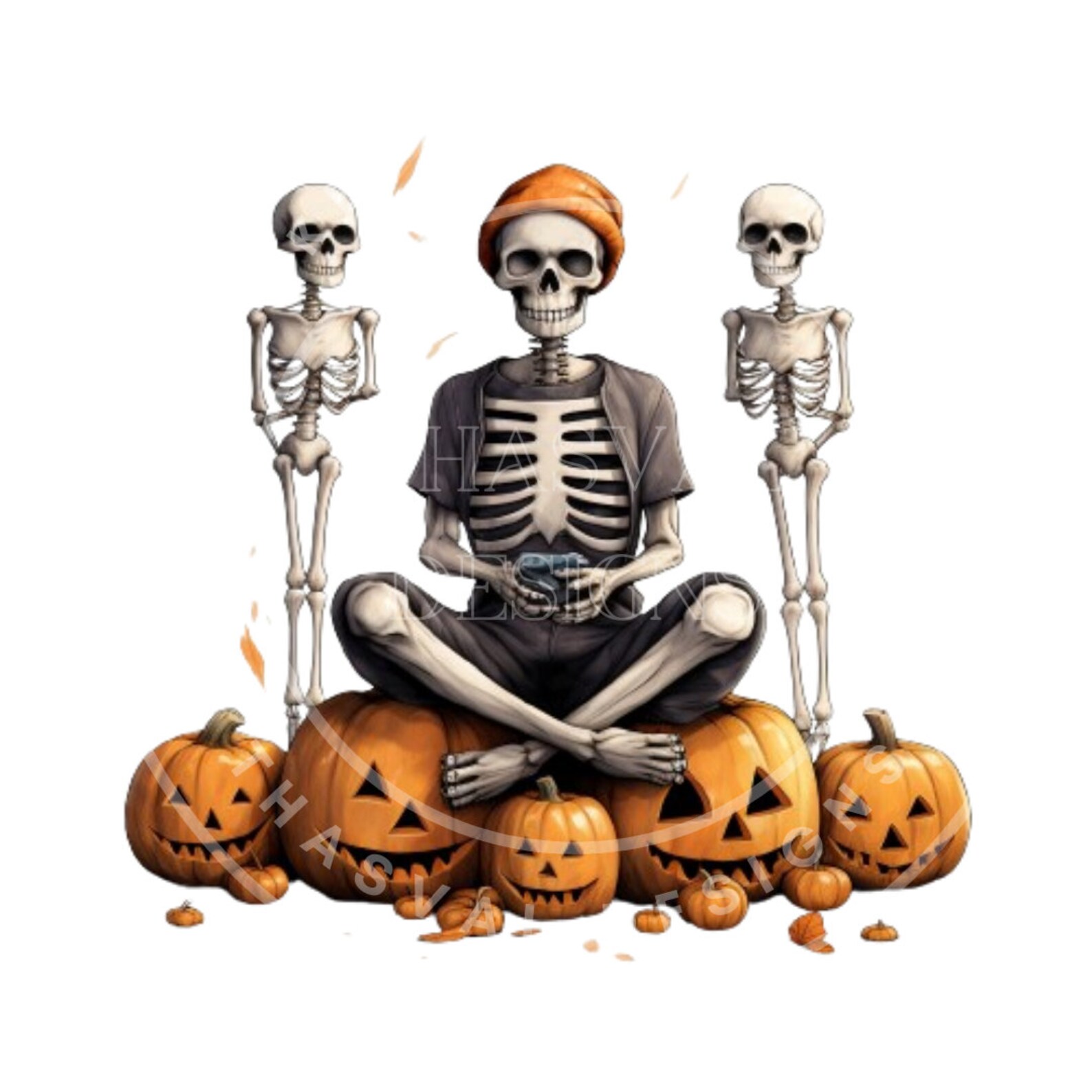 Skeleton Halloween Clipart,9 High-quality Pngs, Fall PNG, Vintage ...