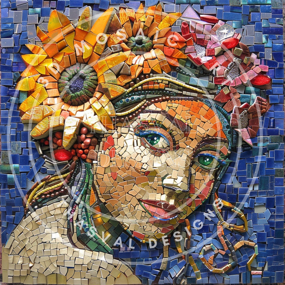 3D Mosaic Art, 12 High-quality Pngs, Unique Clipart, Instant Digital ...