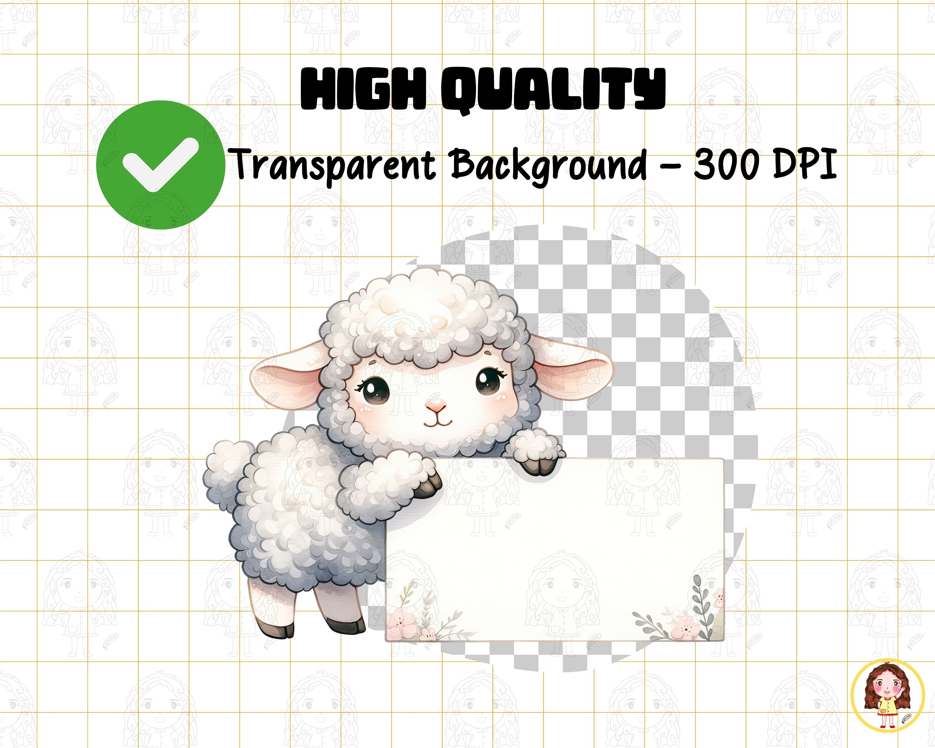 Adorable Lamb Clip Art Bundle | Cute Digital Download | Baby Sheep ...