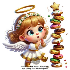 Angel Christmas Clipart, Cute Christmas Angel, Adorable Christmas Angel ...