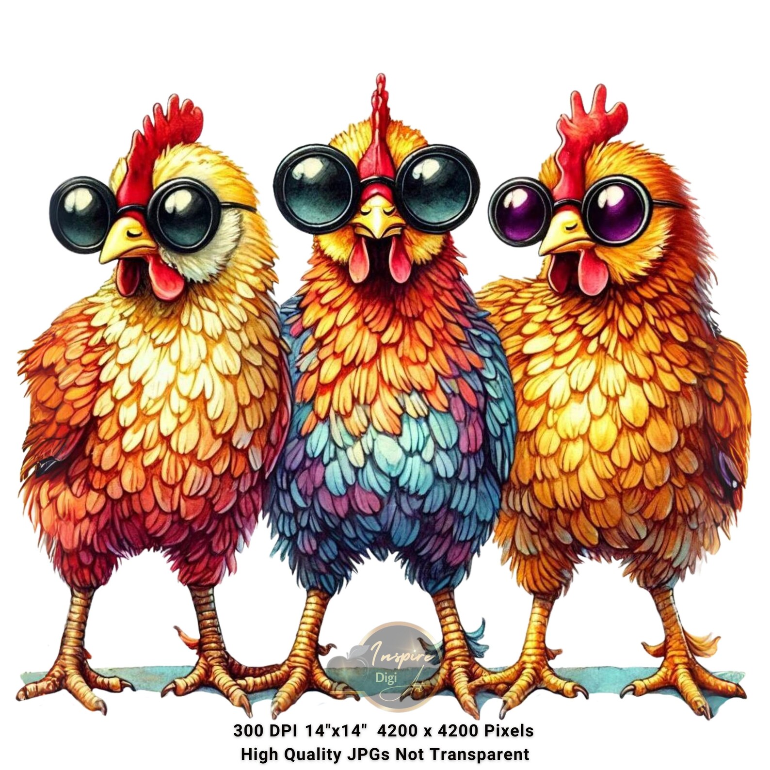 Funny Chickens Clipart, Cool Chickens Clipart, Funny Roosters Clipart ...