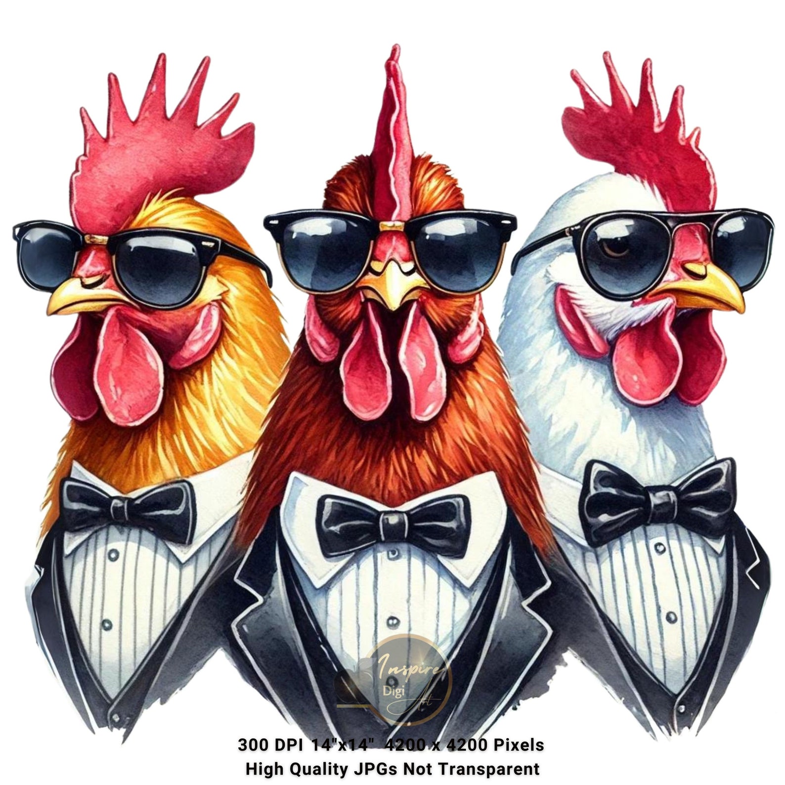 Funny Chickens Clipart, Cool Chickens Clipart, Funny Roosters Clipart ...