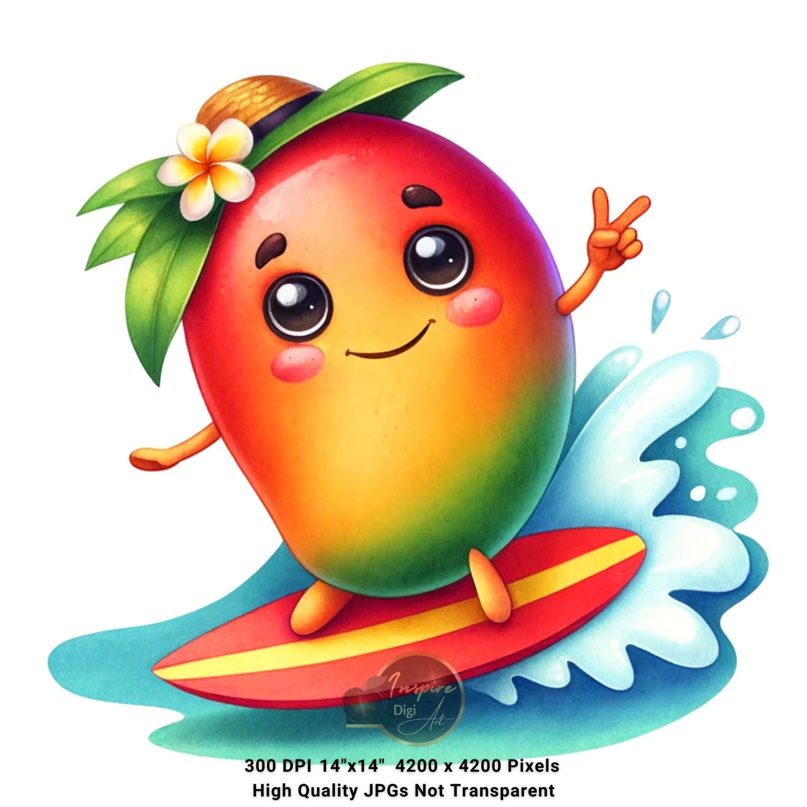 Funny Fruit Clipart Bundle, Summer Fruit Clipart, Cute Fruit Clipart ...