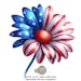 4th of July Flower Clipart, Patriotic Floral Clipart, Independence Day ...