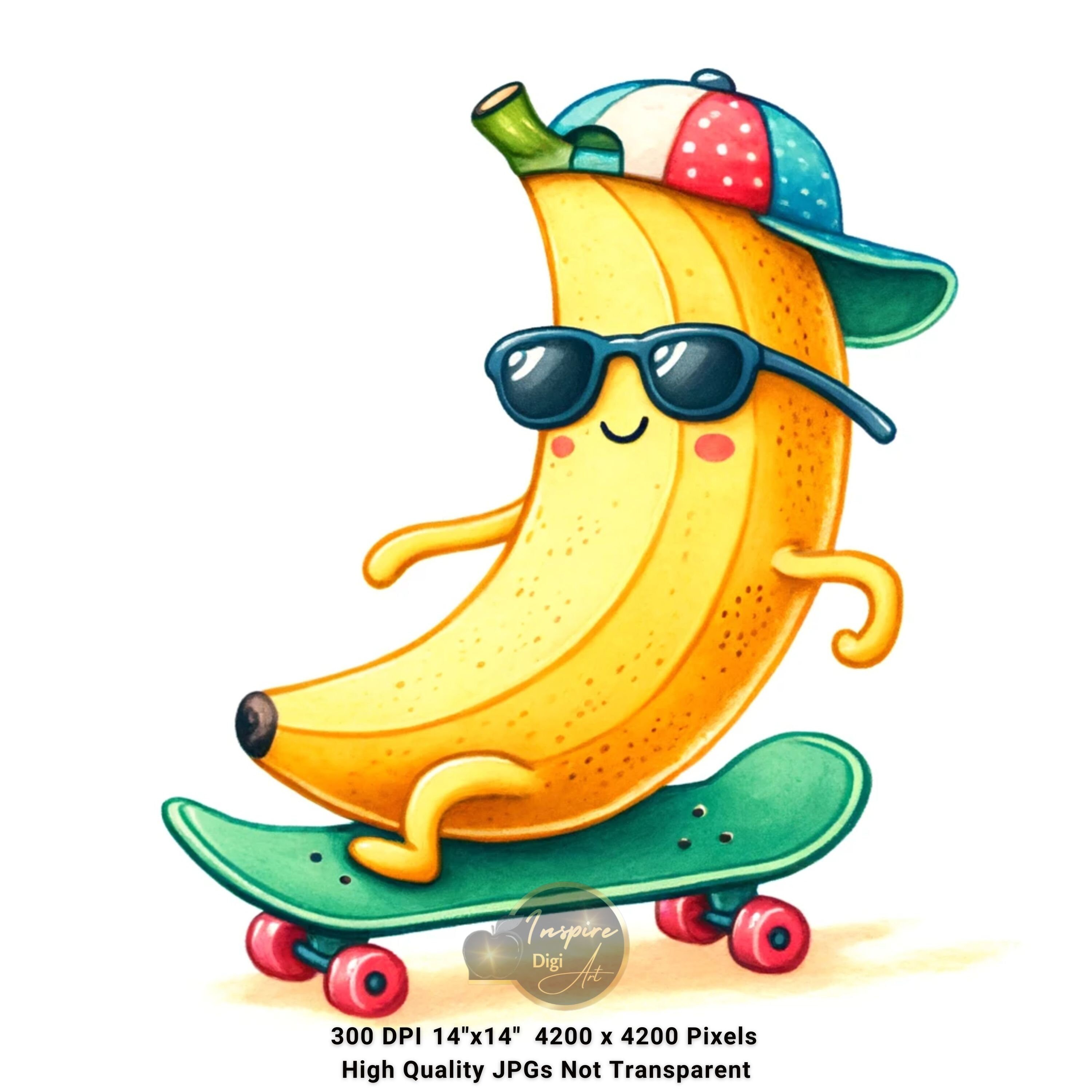 Funny Fruit Clipart Bundle, Summer Fruit Clipart, Cute Fruit Clipart ...