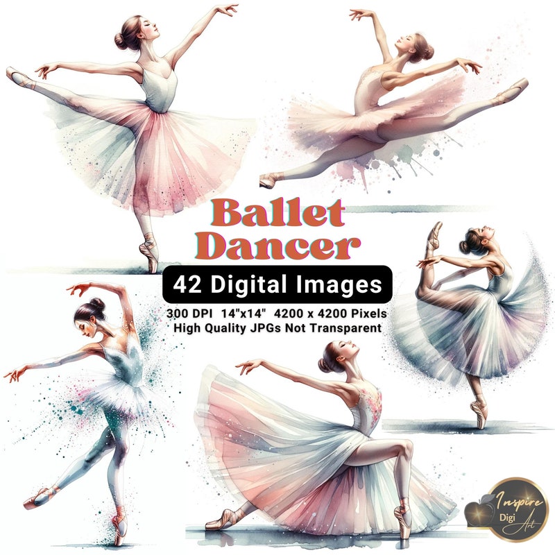 Ballet Watercolor - Etsy