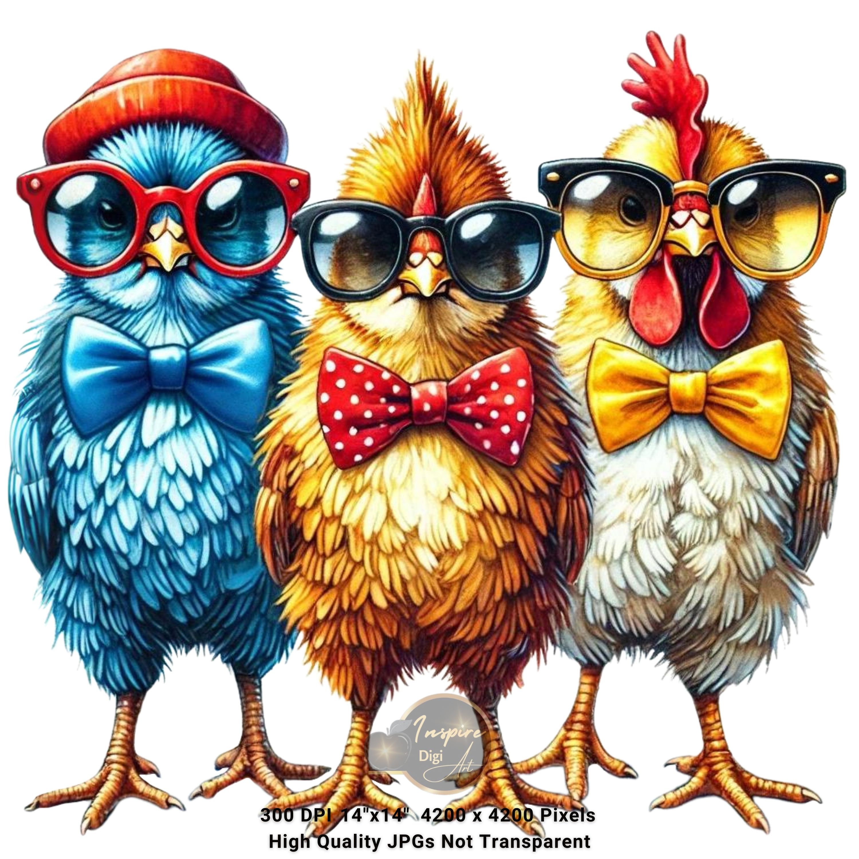 Funny Chickens Clipart, Cool Chickens Clipart, Funny Roosters Clipart ...