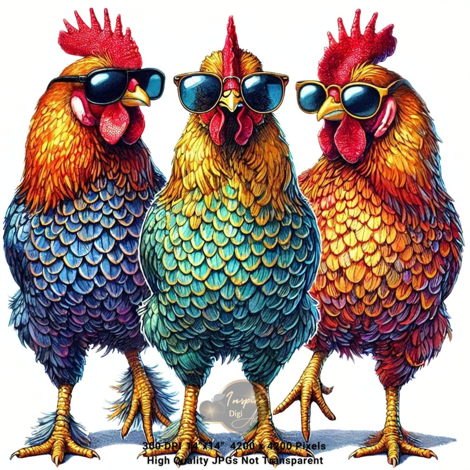 Funny Chickens Clipart, Cool Chickens Clipart, Funny Roosters Clipart ...