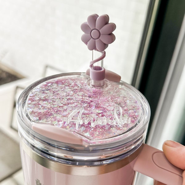 Purple Flower Stanley Tumbler - Etsy