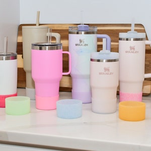 Pink Tumbler Boot Silicone Boot Bottom Cover Stanley Cup Accessories ...