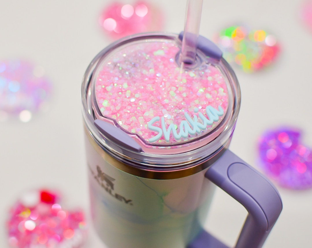 Stanley Cup Accessories Glitter Filled Stanley Topper Stanley Name ...