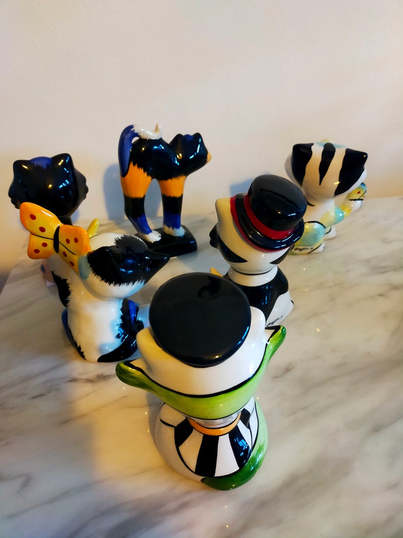Lorna Bailey Cats Vintage Artwork Ceramic Ornamental Cats Gifts for Her ...