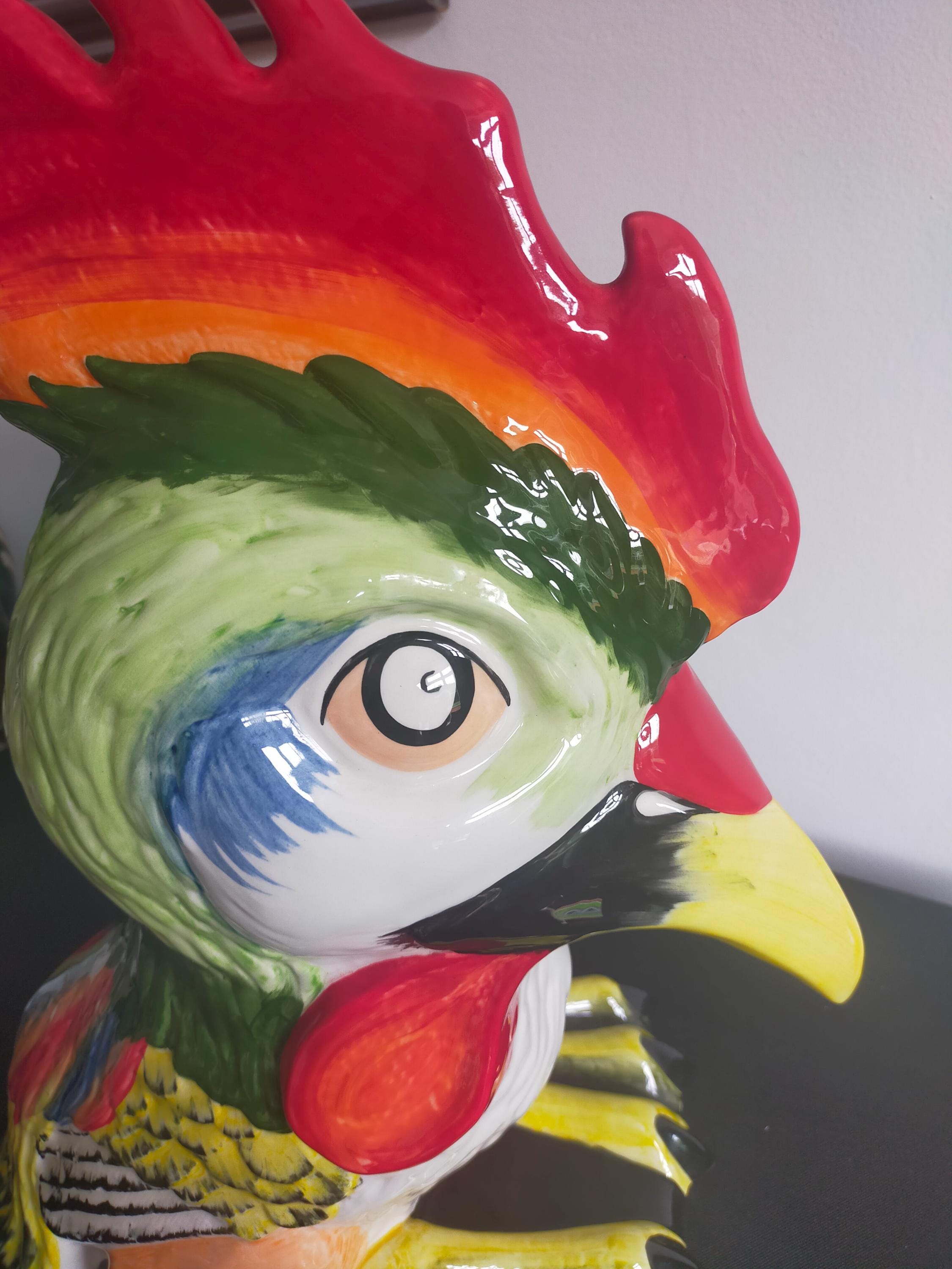 Lorna Bailey Giant Grotesque Bird 39cms Colin the Cockerel Vintage ...