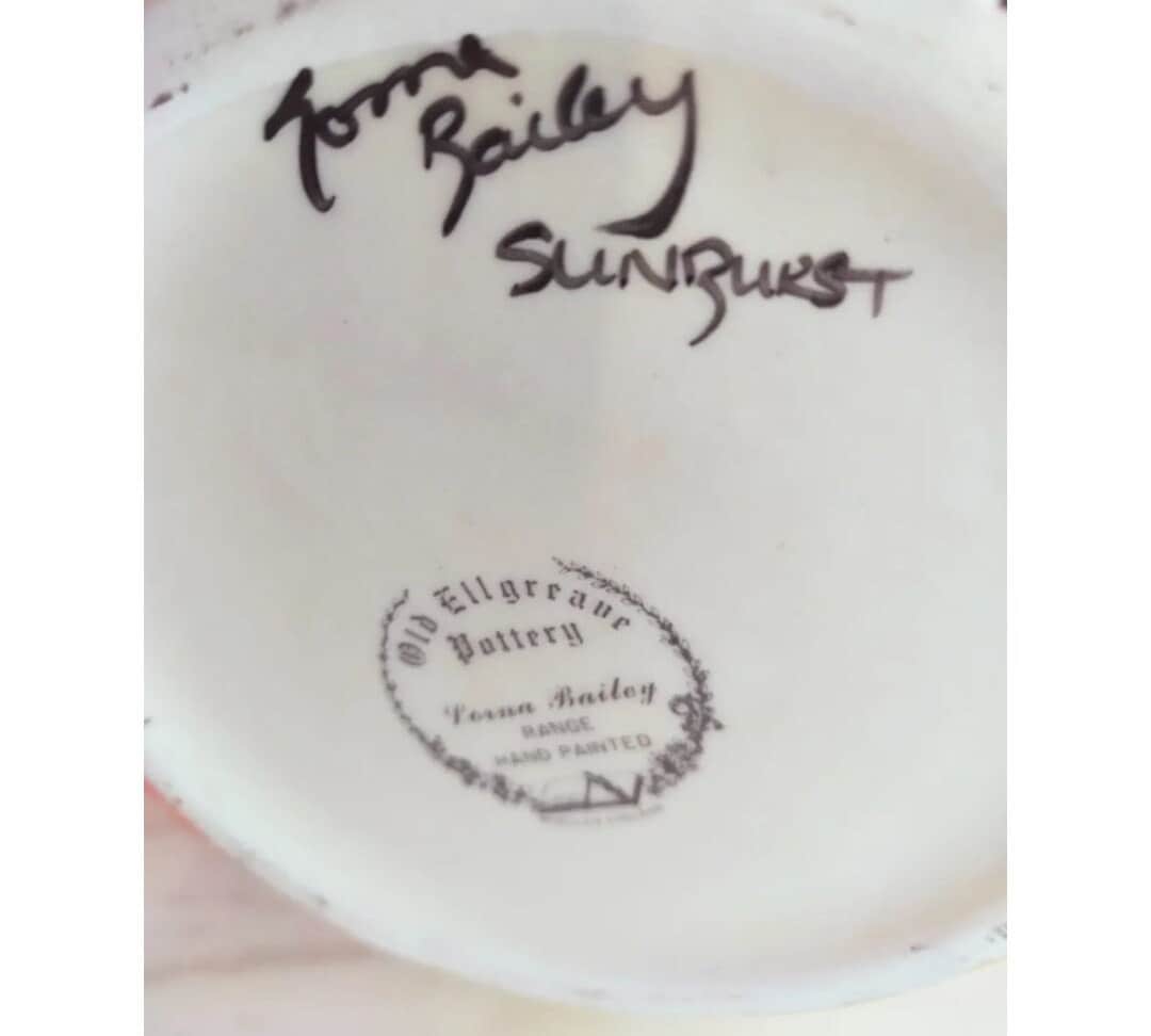 Lorna Bailey Sunburst Pattern Large Vase Old Ellgreave Pottery - Etsy