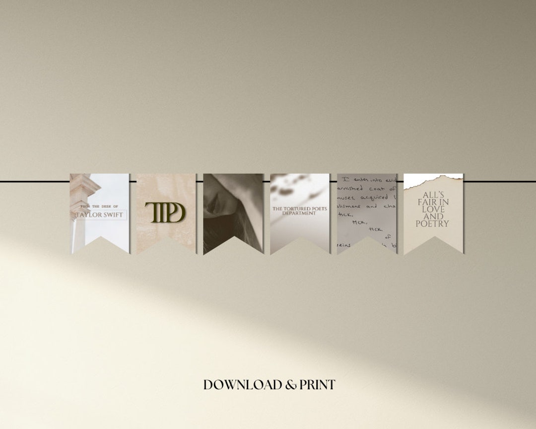 The Tortured Poets Department Banner, TTPD Banner, Taylor Swift Party ...