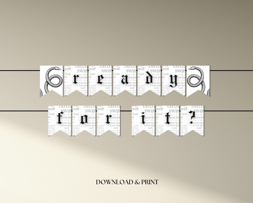 Ready for It Birthday Invitation, Taylor Swift Reputation Invitation ...