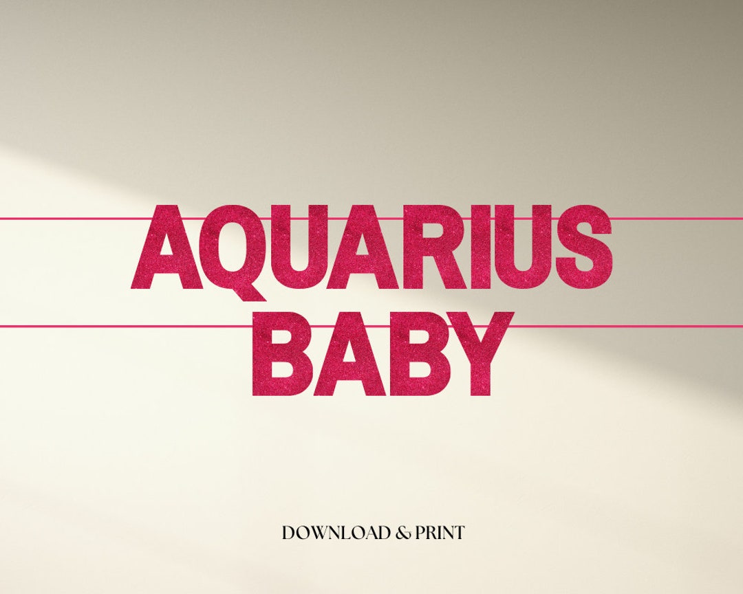Aquarius Baby Banner Aquarius Party Banner Aquarius Star - Etsy