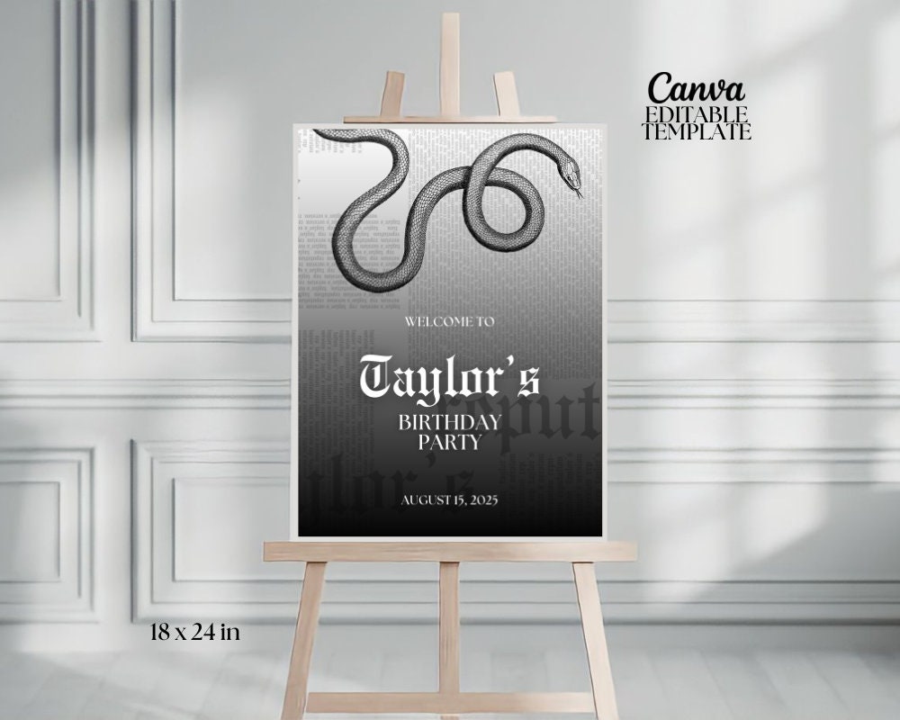 Ready for It Birthday Invitation, Taylor Swift Reputation Invitation ...