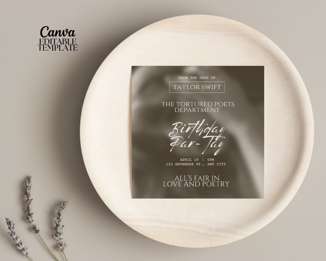 The Tortured Poets Department Banner, TTPD Banner, Taylor Swift Party ...