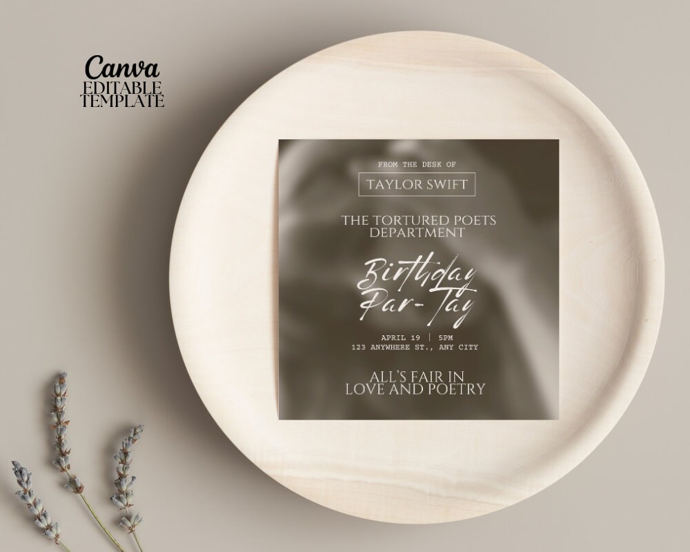 The Tortured Poets Department Banner, TTPD Banner, Taylor Swift Party ...