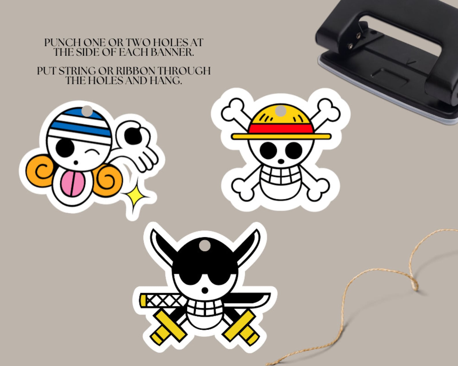 One Piece Skull Banner, One Piece Banner, One Piece Birthday Banner ...