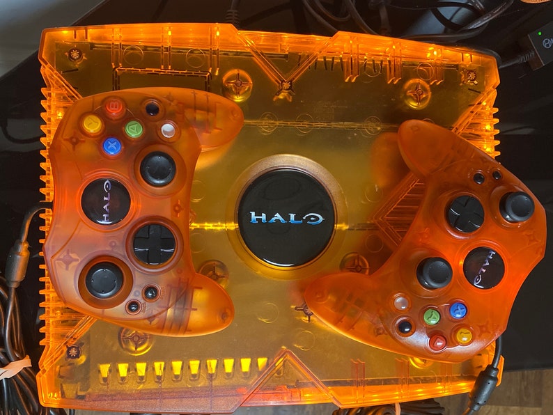 Microsoft Original Xbox Orange Halo Edition Console - Etsy