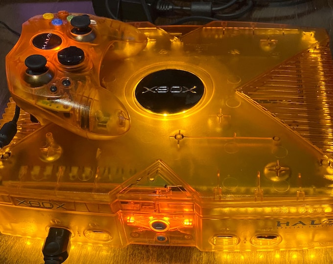 Microsoft Special Edition Halo Translucent Orange Original Xbox - Etsy