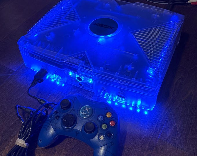 Microsoft Custom Crystal Blue Original Xbox 2TB - Etsy