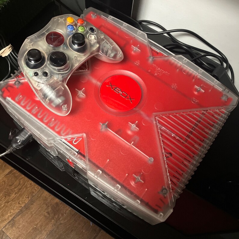 Microsoft Original Xbox Console Crystal Edition - Etsy