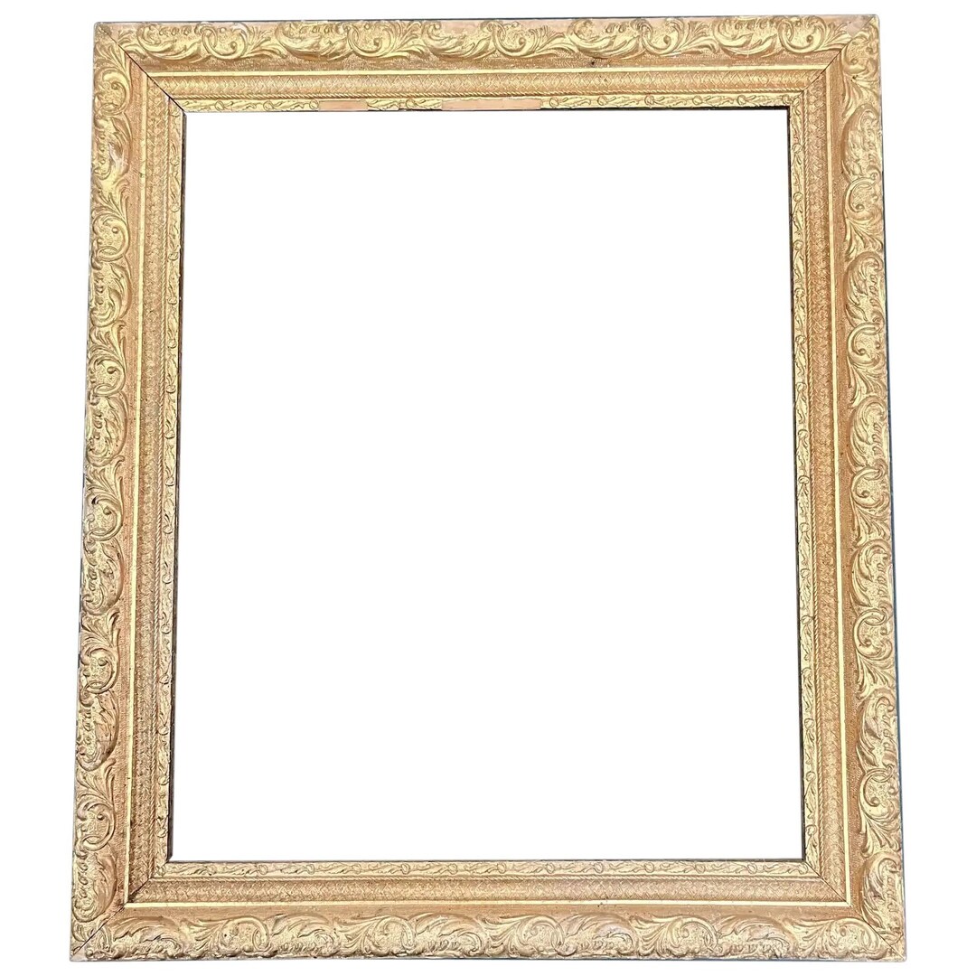 French ROCOCO GILTWOOD and Gesso FRAME With Glass,19th Century - Etsy